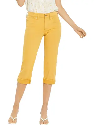 NYDJ NYDJ Marilyn Straight Leg Capri Jeans Blossom