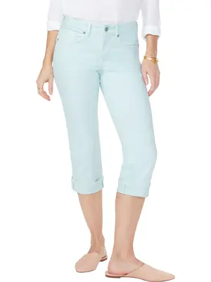 NYDJ NYDJ Marilyn Straight Leg Capri Jeans Desert Dew