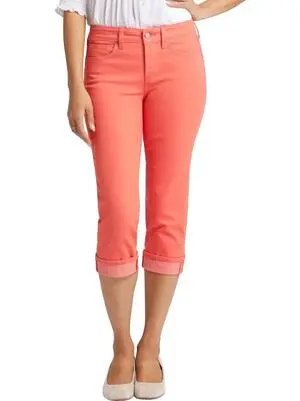 NYDJ Marilyn Straight Leg Capri Jeans - Fruit Punch