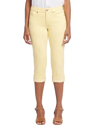 NYDJ NYDJ Marilyn Straight Leg Capri Jeans Mimosa
