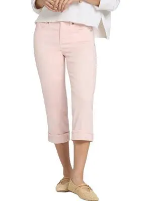 NYDJ Marilyn Straight Leg Capri Jeans - Pink Dogwood