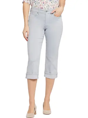 NYDJ NYDJ Marilyn Straight Leg Capri Jeans Sea Ice