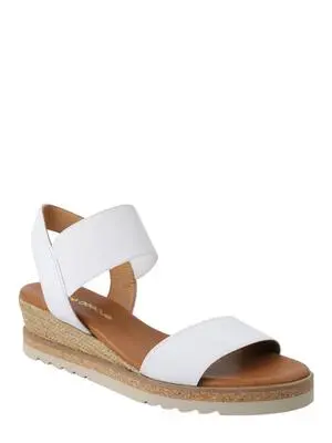 Andre Assous Neveah Espadrille Sandal - White Fabric
