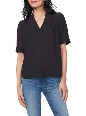 NYDJ NYDJ Charming V-Neck Top Black