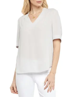 NYDJ NYDJ Charming V-Neck Top Roadtrip