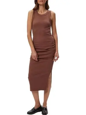 Michael Stars Wren Side Slit Midi Dress - Bark