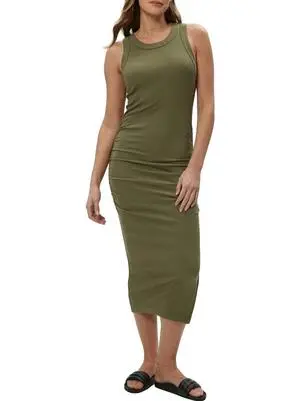 Michael Stars Wren Side Slit Midi Dress - Caper