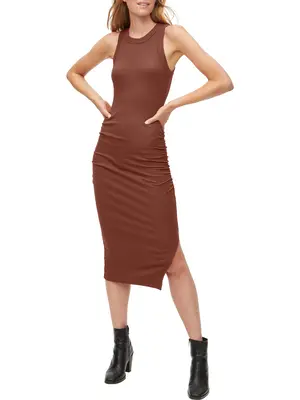 Michael Stars MICHAEL STARS Wren Midi Dress Chestnut