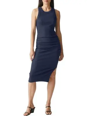 Michael Stars Wren Side Slit Midi Dress - Nocturnal