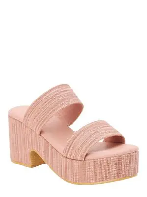 Matisse Ocean Ave Espadrille Platform Slide Sandal - Blush