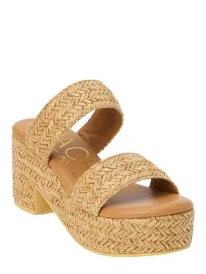 Matisse Ocean Ave Espadrille Platform Slide Sandal - Camel