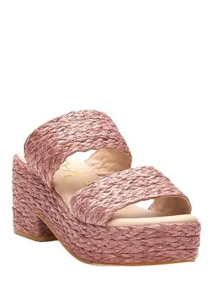 Matisse Coconuts By Matisse Ocean Ave Espadrille Platform Slide Sandal Rose