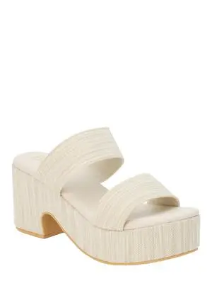 Matisse Ocean Ave Espadrille Platform Slide Sandal - Sandstone
