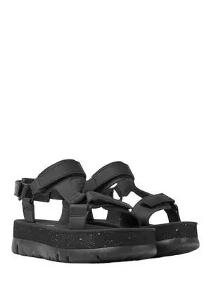Camper Oruga Up Sport Sandal - Black/ Black