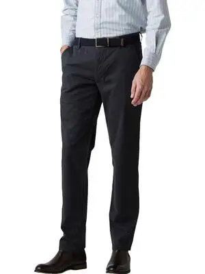 Rodd & Gunn Thomas Road Stretch Cotton Flat Front Chinos - Coal
