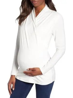ANGEL MATERNITY Maternity/nursing Top - White