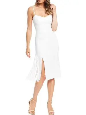 Dress The Population Rory Midi Dress - Off White