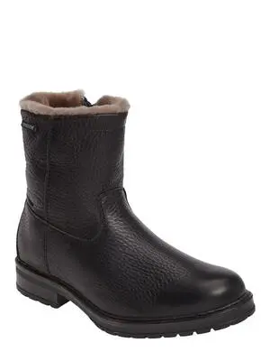 Mephisto Leonardo Hydroprotect Waterproof Shearling Lined Boots - Black Montana