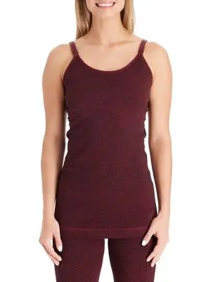 MODERN ETERNITY Seamless Nursing Tank Top - Burgundy Jacquard
