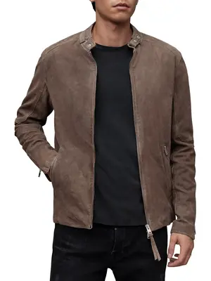 ALLSAINTS AllSaints Cora Leather Jacket Chai Brown