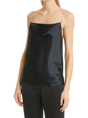 Cami Nyc Busy Silk Camisole - Black