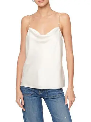 Cami Nyc Busy Silk Camisole - White