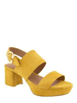 Aerosoles Platform Slingback Sandal Freesia Suede