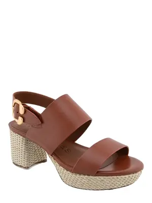 Aerosoles Platform Slingback Sandal Ginger Bread Combo