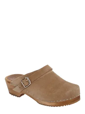 Mia Alma Clog Taupe Suede