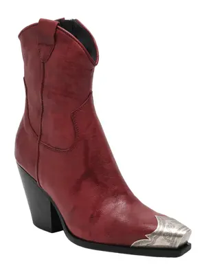 Free People Brayden Western Boots Brandy Wine