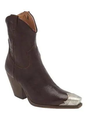 Free People Brayden Western Boots Hot Fudge
