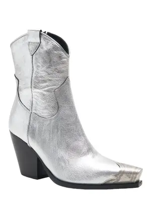 Free People Brayden Western Boots Pewter
