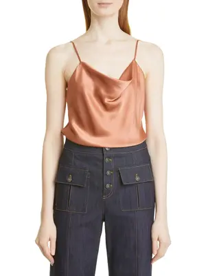 Cinq À Sept Cinq À Sept Marta Silk Camisole Bronzer