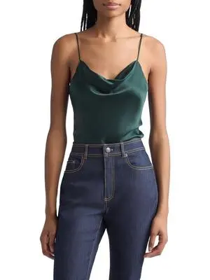 Cinq À Sept Cinq À Sept Marta Silk Camisole Deep Malachite
