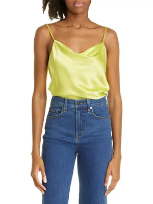 Cinq À Sept Cinq À Sept Marta Silk Camisole Key Lime