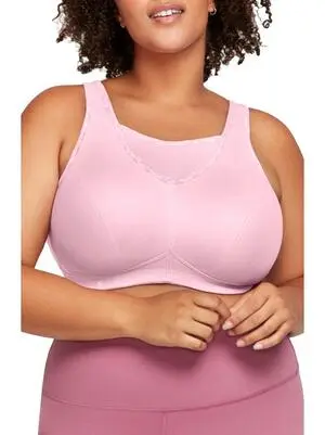 GLAMORISE No-bounce Camisole Sports Bra - Parfait Pink