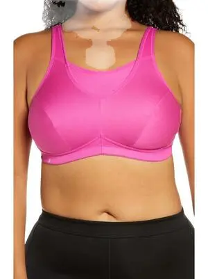 GLAMORISE No-bounce Camisole Sports Bra Rose Violet