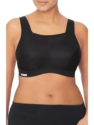 GLAMORISE No-bounce Camisole Elite Sports Bra - Black