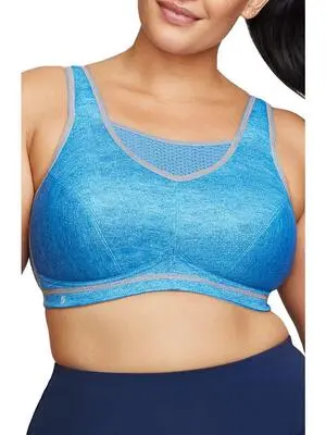 GLAMORISE No-bounce Camisole Elite Sports Bra - Light Denim