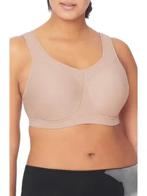 GLAMORISE Seamless Underwire High Impact Sports Bra - Cafe