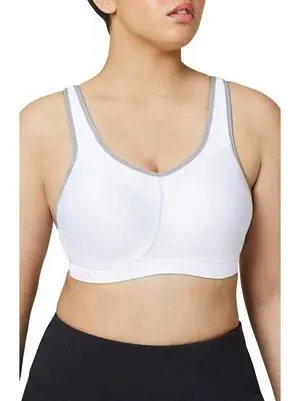 GLAMORISE Glamorise Seamless Underwire High Impact Sports Bra White