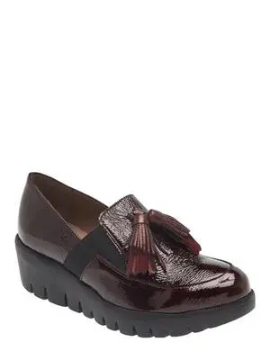 WONDERS Wonders Loafer Wedge Burgundy