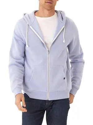 THREADS 4 THOUGHT Trim Fit Heathered Fleece Zip Hoodie - High Tide