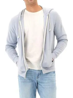 THREADS 4 THOUGHT Trim Fit Heathered Fleece Zip Hoodie Sea Mist