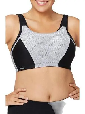 GLAMORISE Custom Control Sports Bra Black/grey