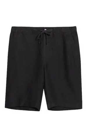 Vince Lightweight Hemp Blend Drawstring Shorts - Black