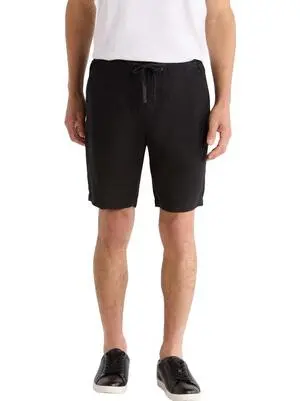 Vince Vince Lightweight Hemp Blend Drawstring Shorts Black