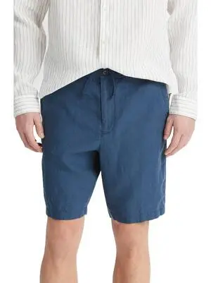 Vince Vince Lightweight Hemp Blend Drawstring Shorts Deep Indigo