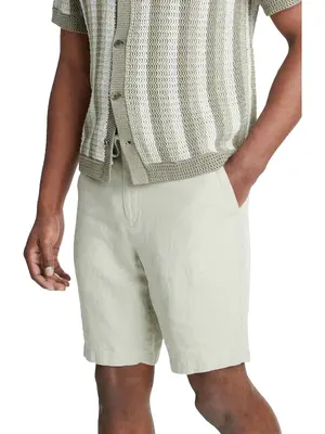 Vince Vince Lightweight Hemp Blend Drawstring Shorts Dried Cactus
