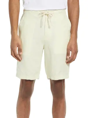Vince Vince Lightweight Hemp Blend Drawstring Shorts Endive